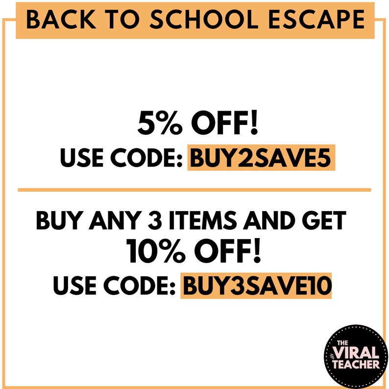 Escape Room for Kids, Back to School Escape Room Printable Puzzle Game ...