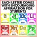 Alphabet Posters, Affirmation Alphabet Posters Bulletin Board Display ...