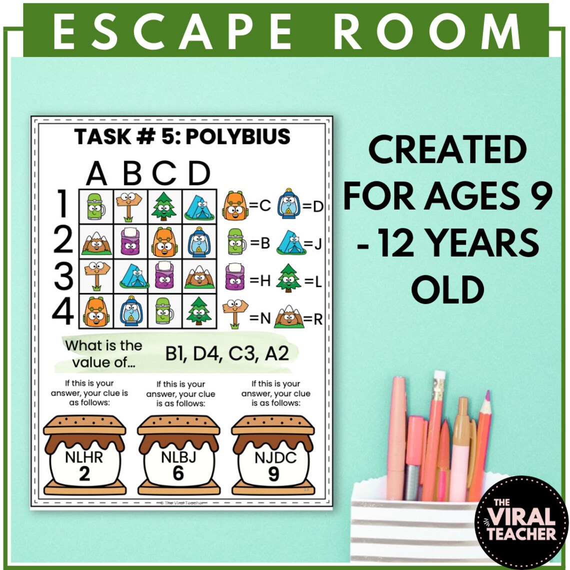 Escape Room for Kids, Jungle Themed Escape Room Printable Puzzle Game ...