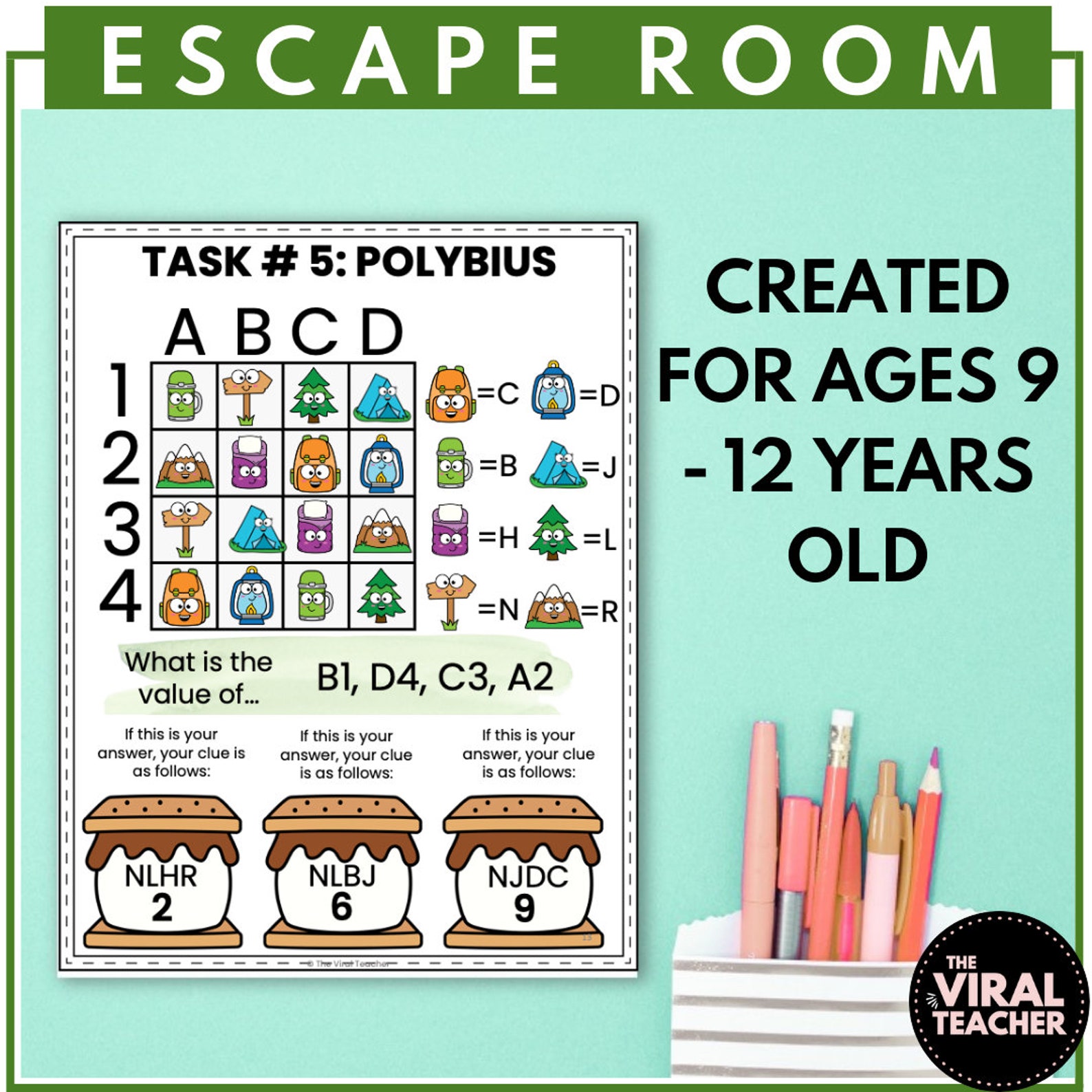 Escape Room for Kids, Jungle Themed Escape Room Printable Puzzle Game ...