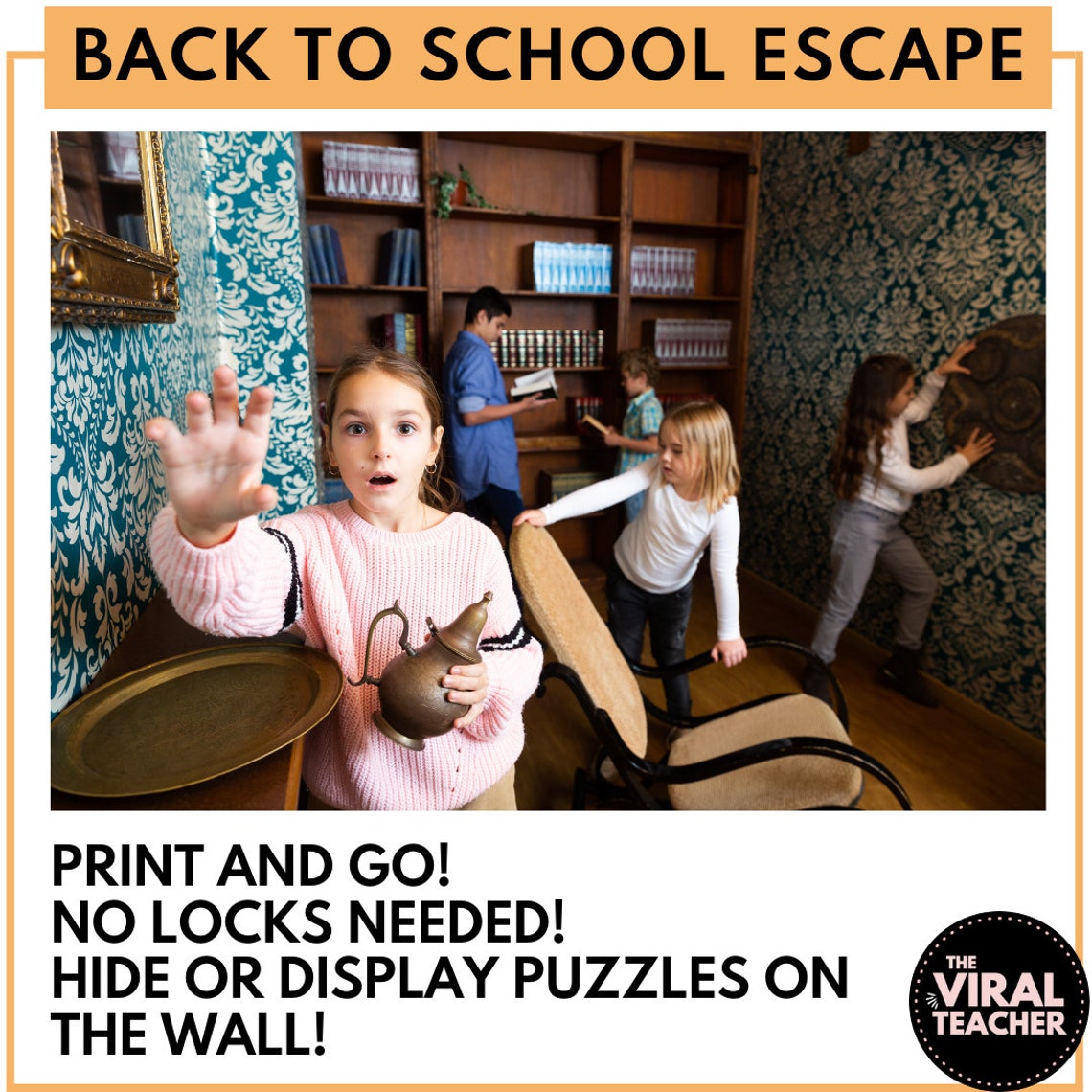 Escape Room for Kids, Back to School Escape Room Printable Puzzle Game ...