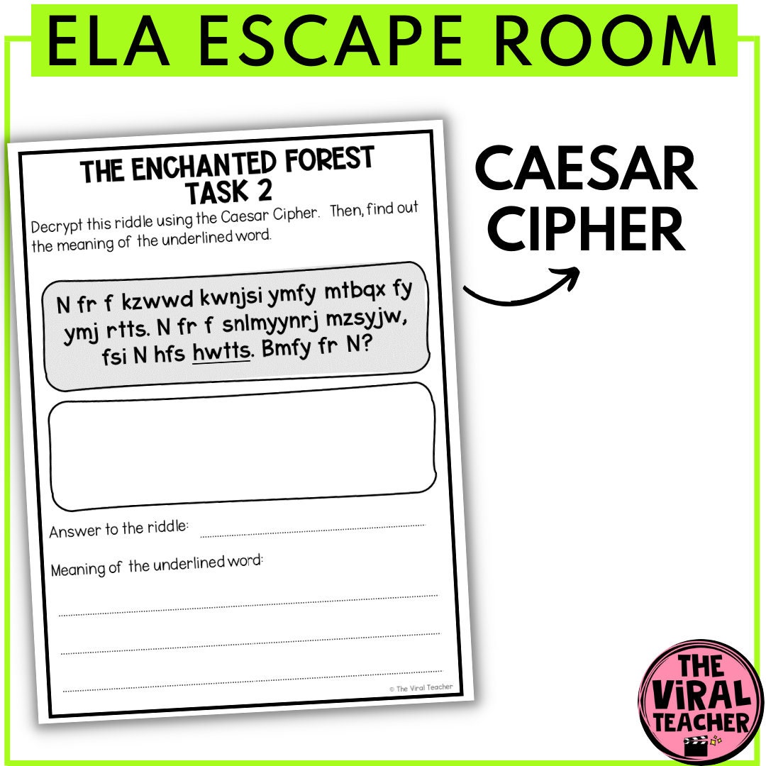 Escape Rooms for Kids Context Clues Reading Passages and Vocabulary ...