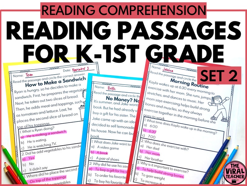 Reading Comprehension Short Stories , Storytime Reading Worksheets, 1st ...