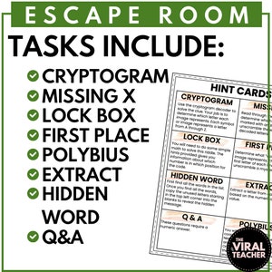 Jungle Escape Room Printable Puzzle Game for Kids (PDF) - Etsy
