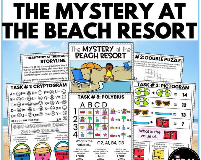 Escape Room for Kids, Back to School Escape Room Printable Puzzle Game ...