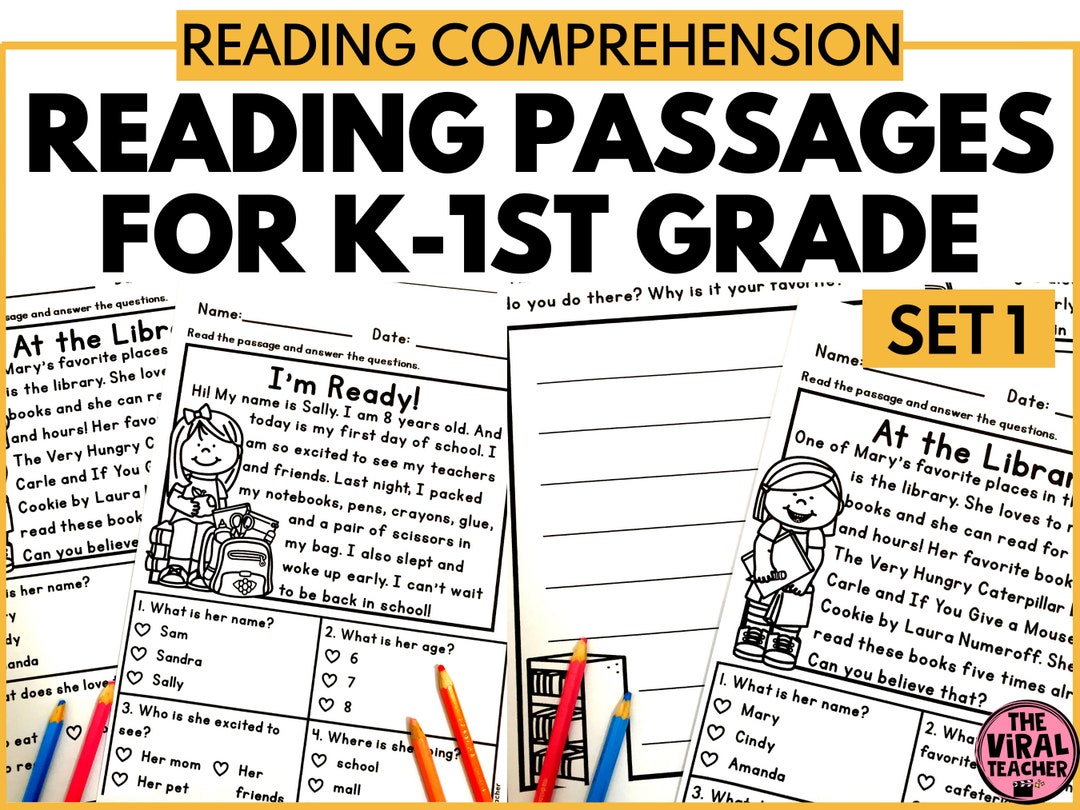 Short Stories Reading Comprehension, Storytime Reading Worksheets, 1st ...