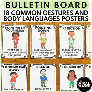 Nonverbal Communication Posters Body Language Classroom Posters ...