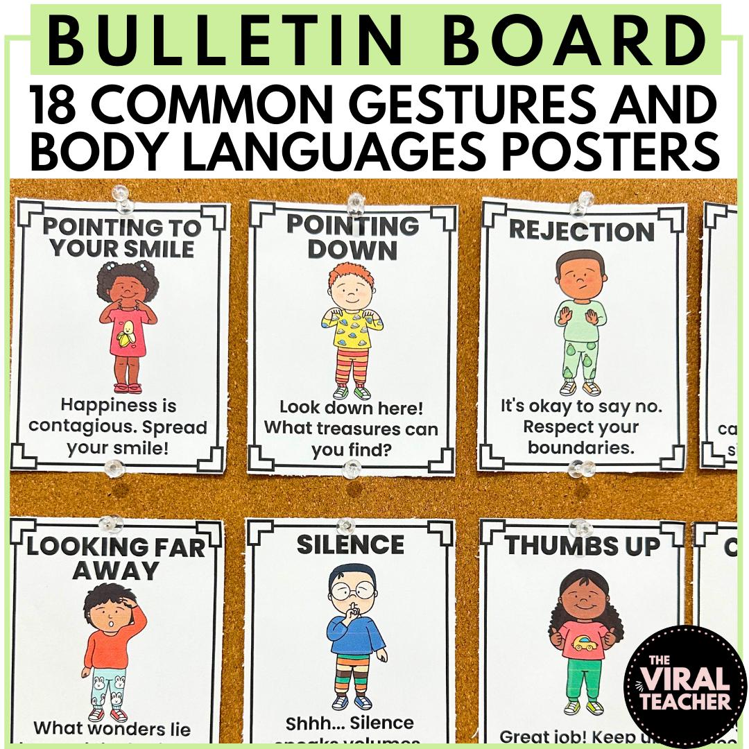 Nonverbal Communication Posters Body Language Classroom Posters ...