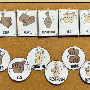 ASL Hand Signal Posters Classroom Hand Signals Classroom Management ...