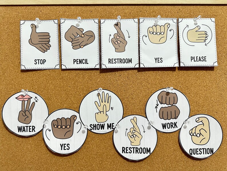 ASL Hand Signal Posters Classroom Hand Signals Classroom Management ...