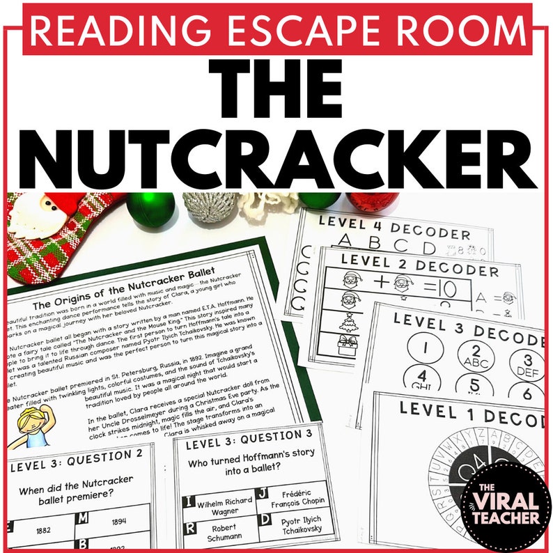 The Nutcracker Christmas Escape Room for Kids the Nutcracker Christmas ...