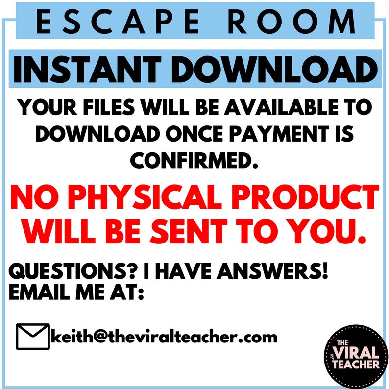 Escape Room for Kids, Summer Escape Room Printable Puzzle Game, Printed ...