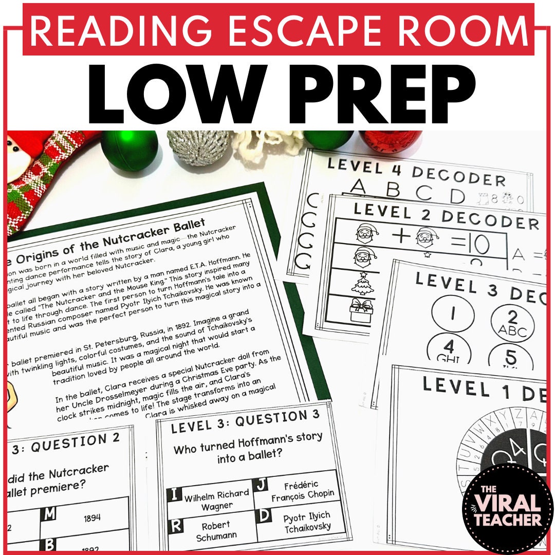 The Nutcracker Christmas Escape Room for Kids the Nutcracker Christmas ...