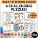 Escape Room for Kids, Back to School Escape Room Printable Puzzle Game ...