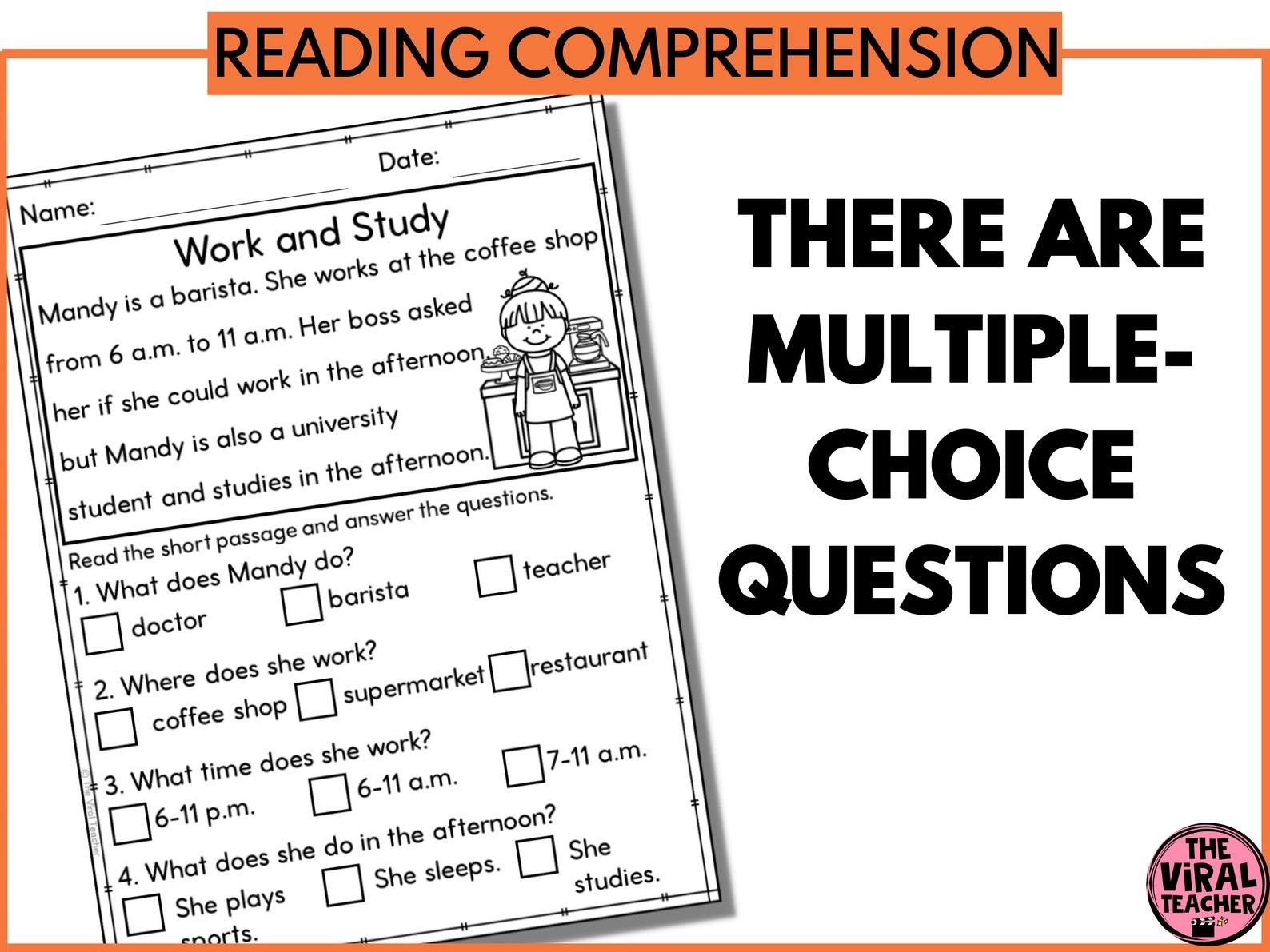 Short Stories Reading Comprehension, Storytime Reading Worksheets, 1st ...