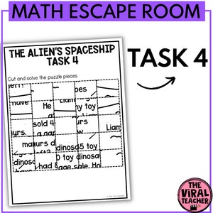 Alien Spaceship Math Escape Room: Addition & Subtraction (PDF Pattern ...