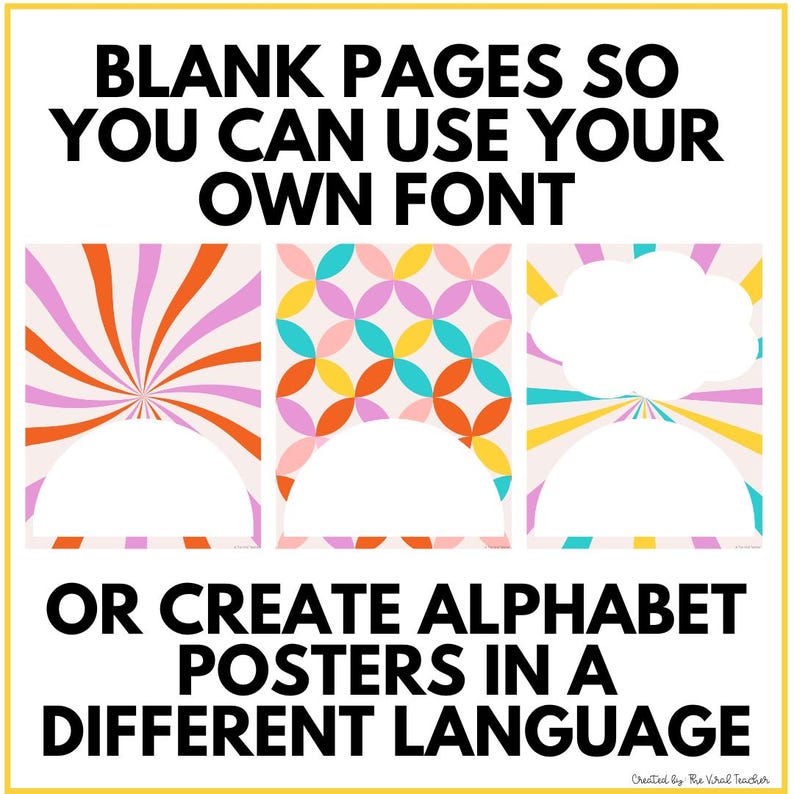 Alphabet Posters, Retro Classroom, Affirmation Alphabet Posters ...