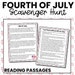 4th of July Scavenger Hunt, Independence Day Scavenger Hunt, Printable ...