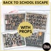 Escape Room for Kids, Back to School Escape Room Printable Puzzle Game ...