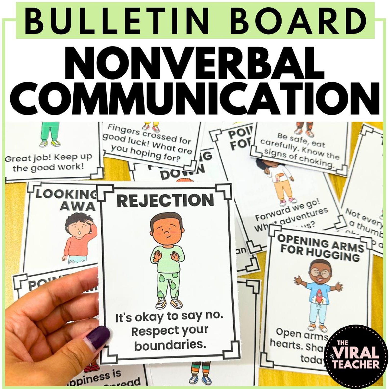 Nonverbal Communication Posters Body Language Classroom Posters ...