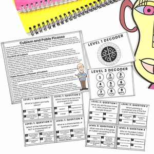 Picasso Face Parts Pablo Picasso Abstract Portrait Art Project and ...