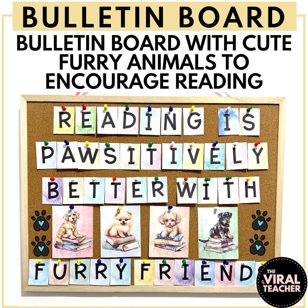 Watercolor Classroom Decor Reading Classroom and Library Bulletin ...