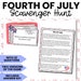 4th of July Scavenger Hunt, Independence Day Scavenger Hunt, Printable ...
