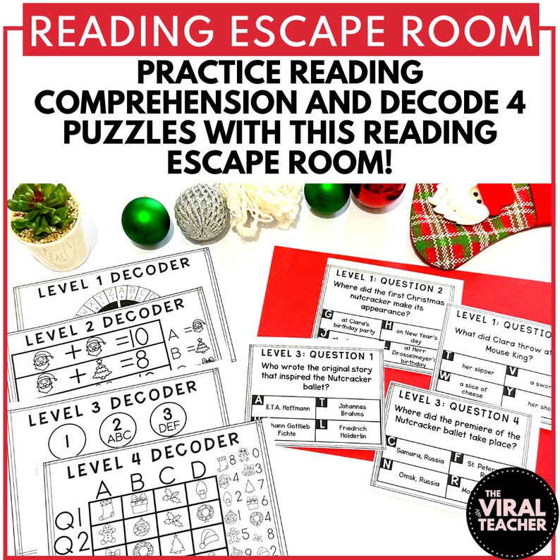 The Nutcracker Christmas Escape Room for Kids the Nutcracker Christmas ...