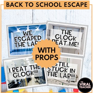 Escape Room for Kids, Back to School Escape Room Printable Puzzle Game ...