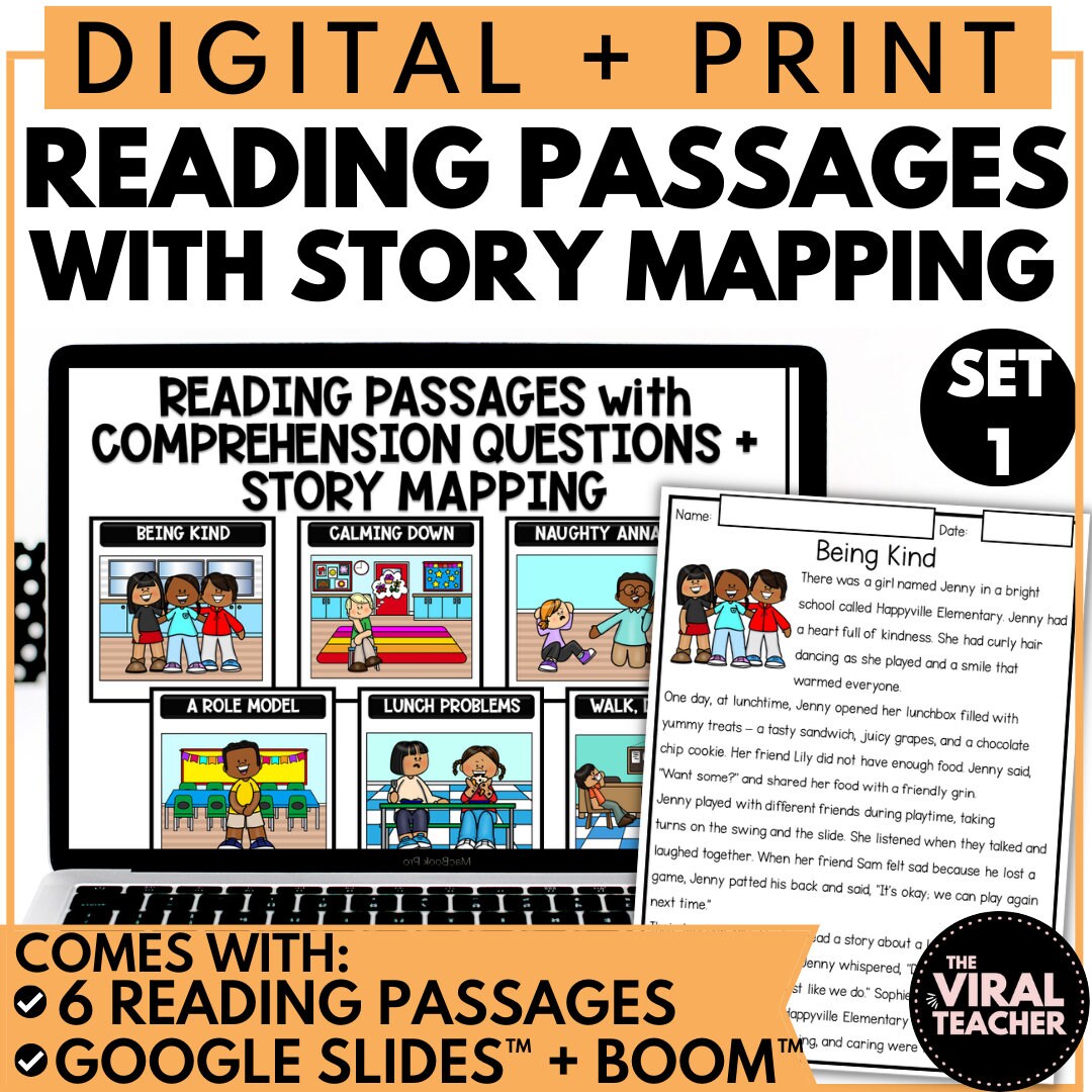 Storytime Reading Worksheets, Reading Comprehension Short Stories 1st ...