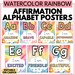 Alphabet Posters, Affirmation Alphabet Posters Bulletin Board Display ...