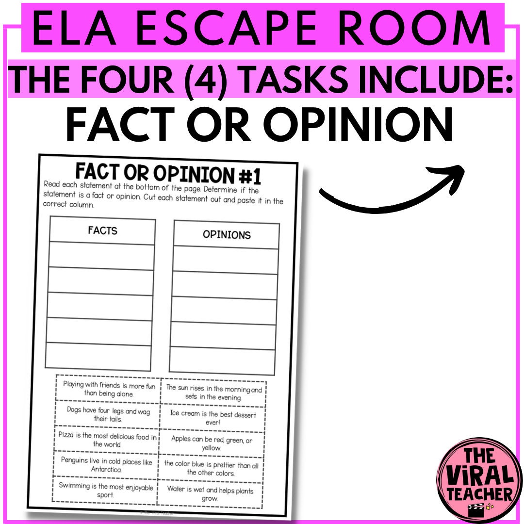 Escape Rooms for Kids Sequencing Stories & Events - Cause and Effect ...