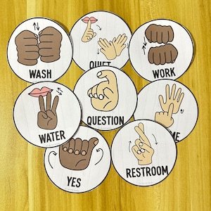 ASL Hand Signal Posters Classroom Hand Signals Classroom Management ...
