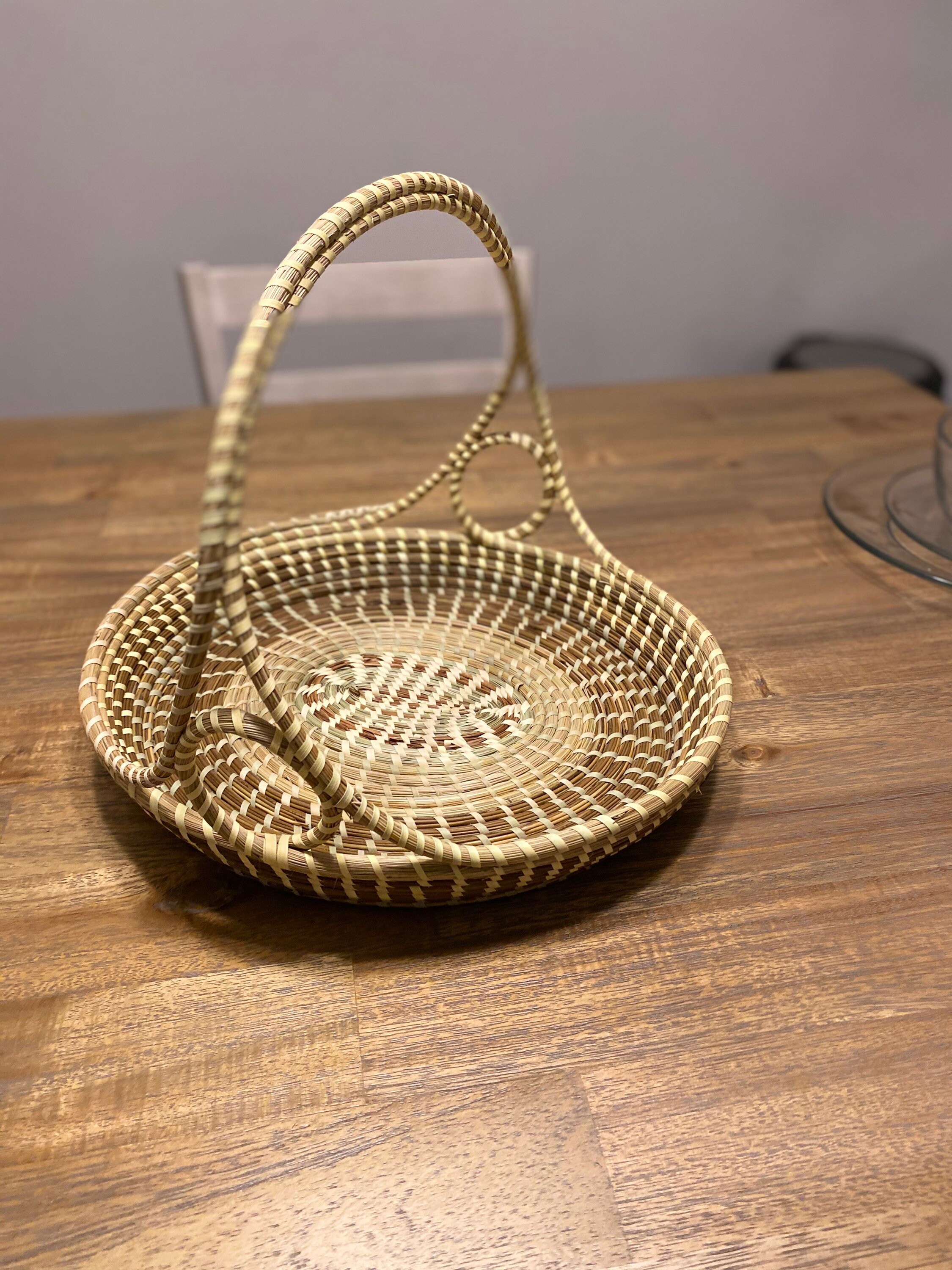 Cross Handle Basket - Etsy