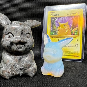 Pikachu Crystal Pokémon Anime Opalite/yooperlite Figure, Hand Carved ...