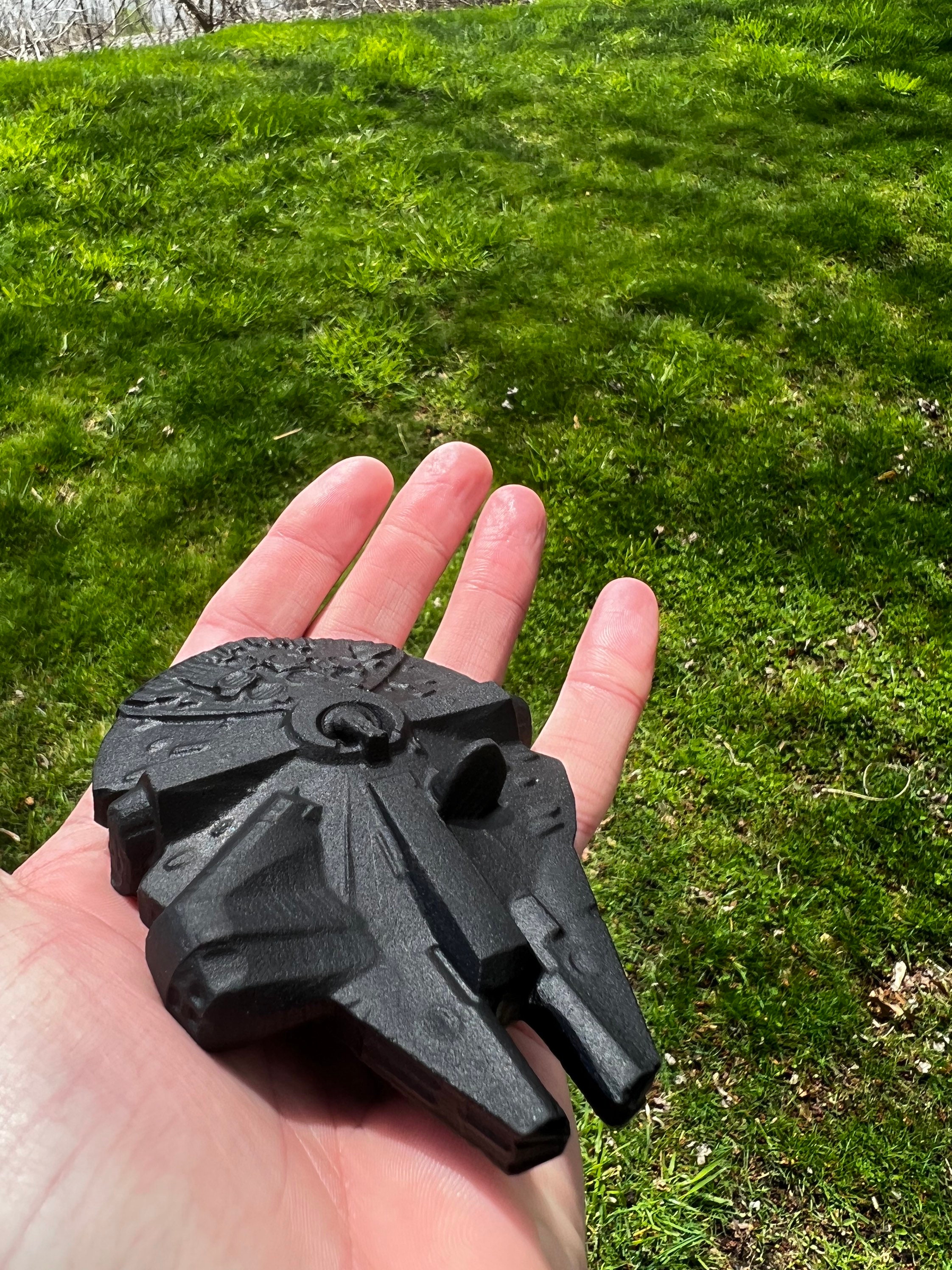 Obsidian Millennium Falcon Star Wars Crystal Carving - Etsy
