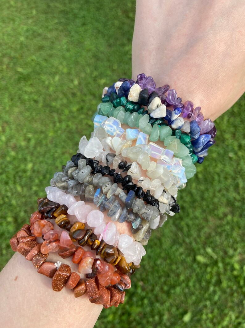 Crystal Chip Bracelet | Etsy