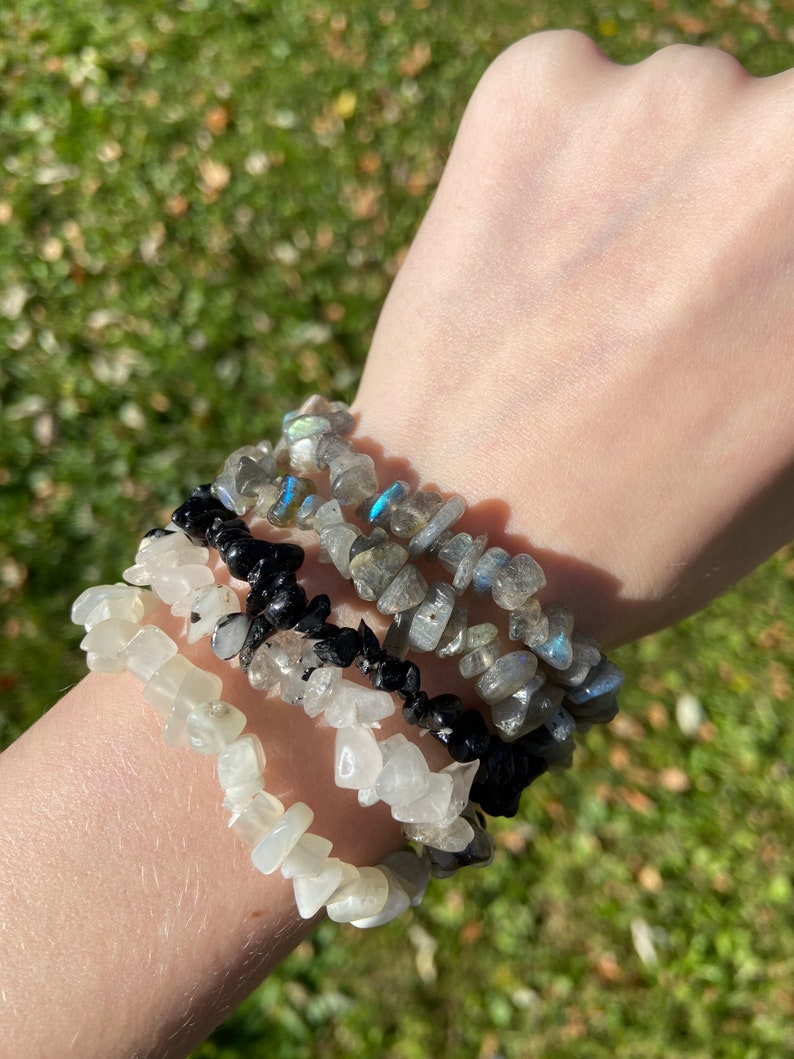 Crystal Chip Bracelet | Etsy