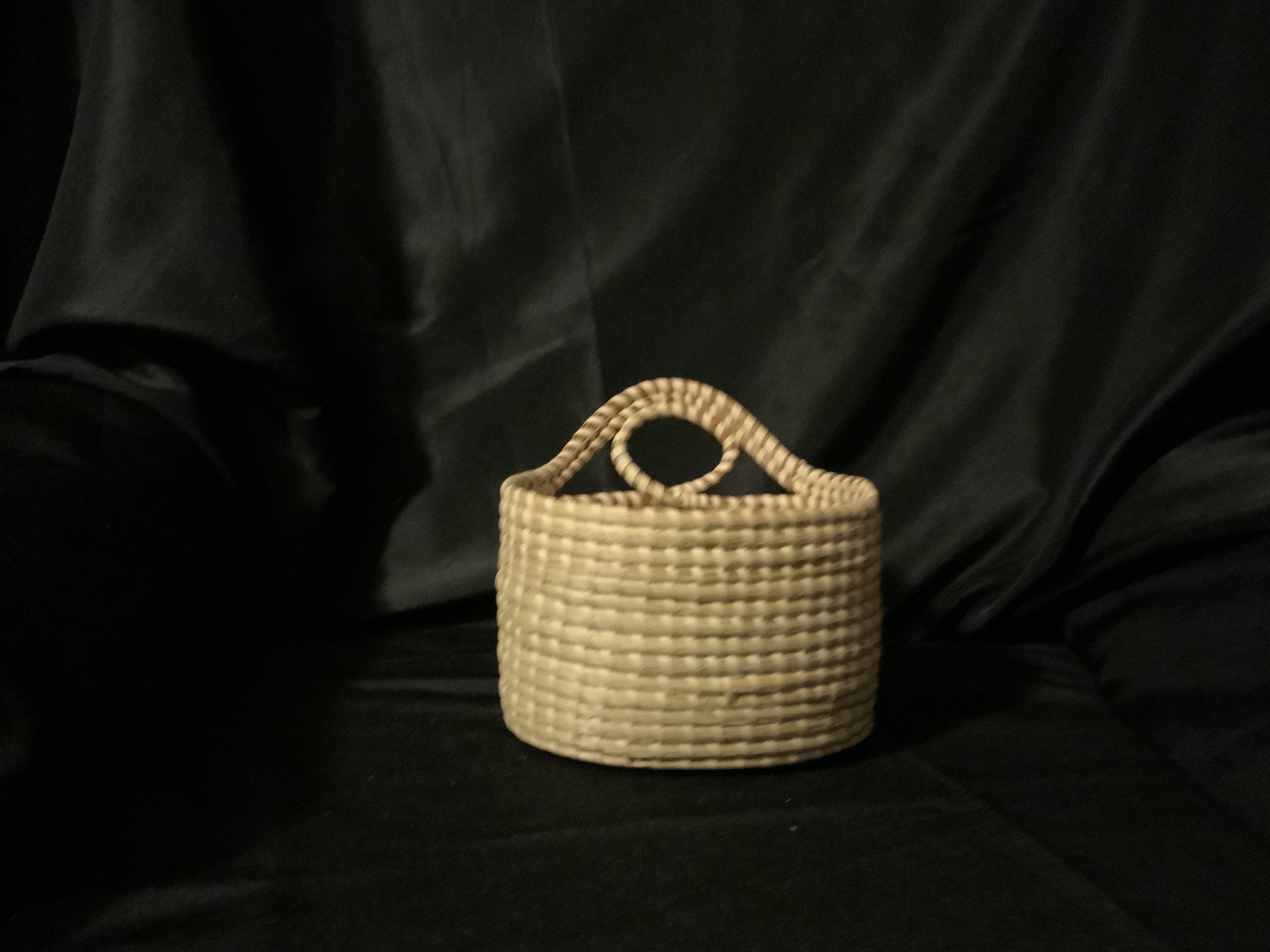 Sweetgrass Deep Loop Handle Basket - Etsy