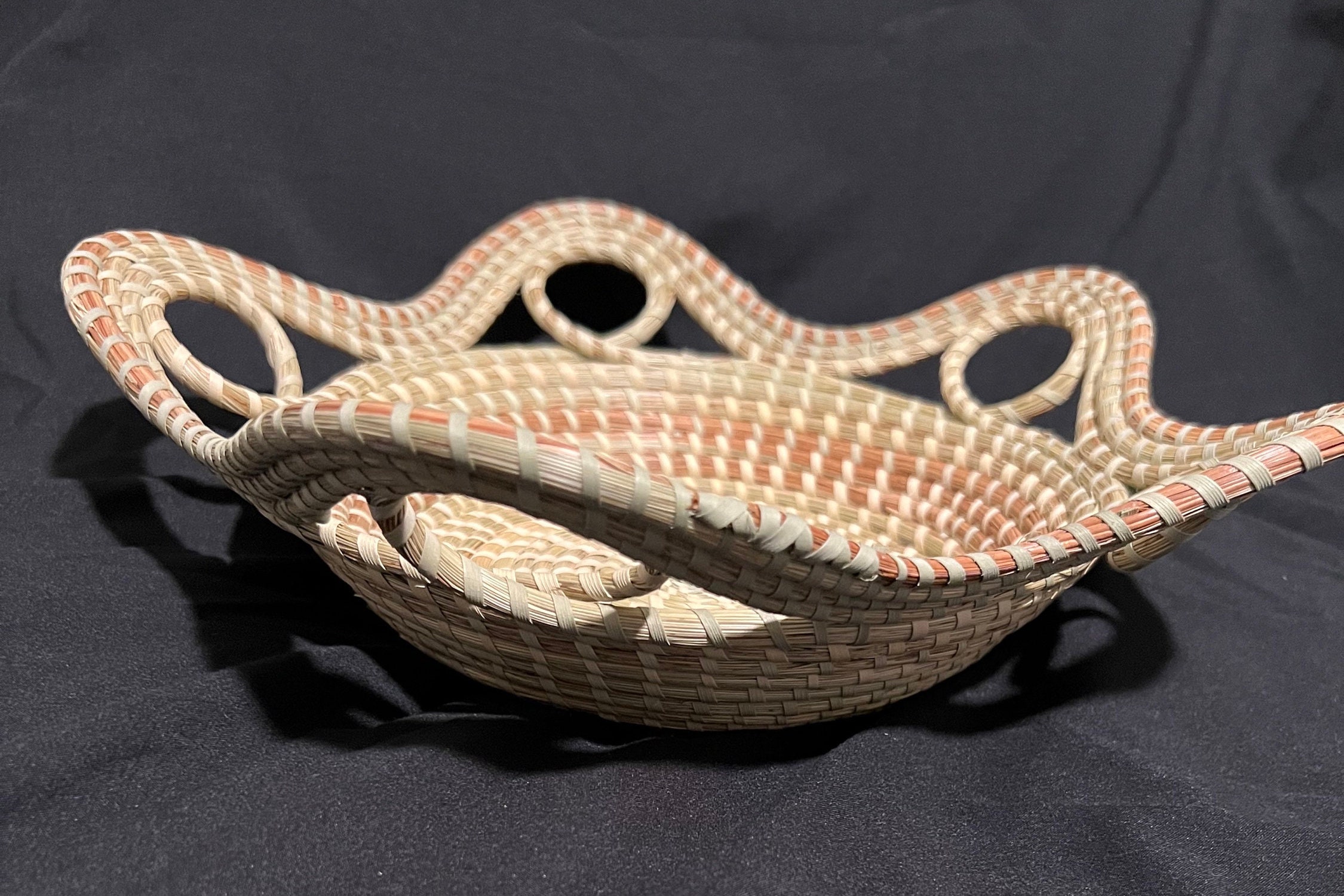 Sweetgrass Quintuple Loop Handle Basket - Etsy