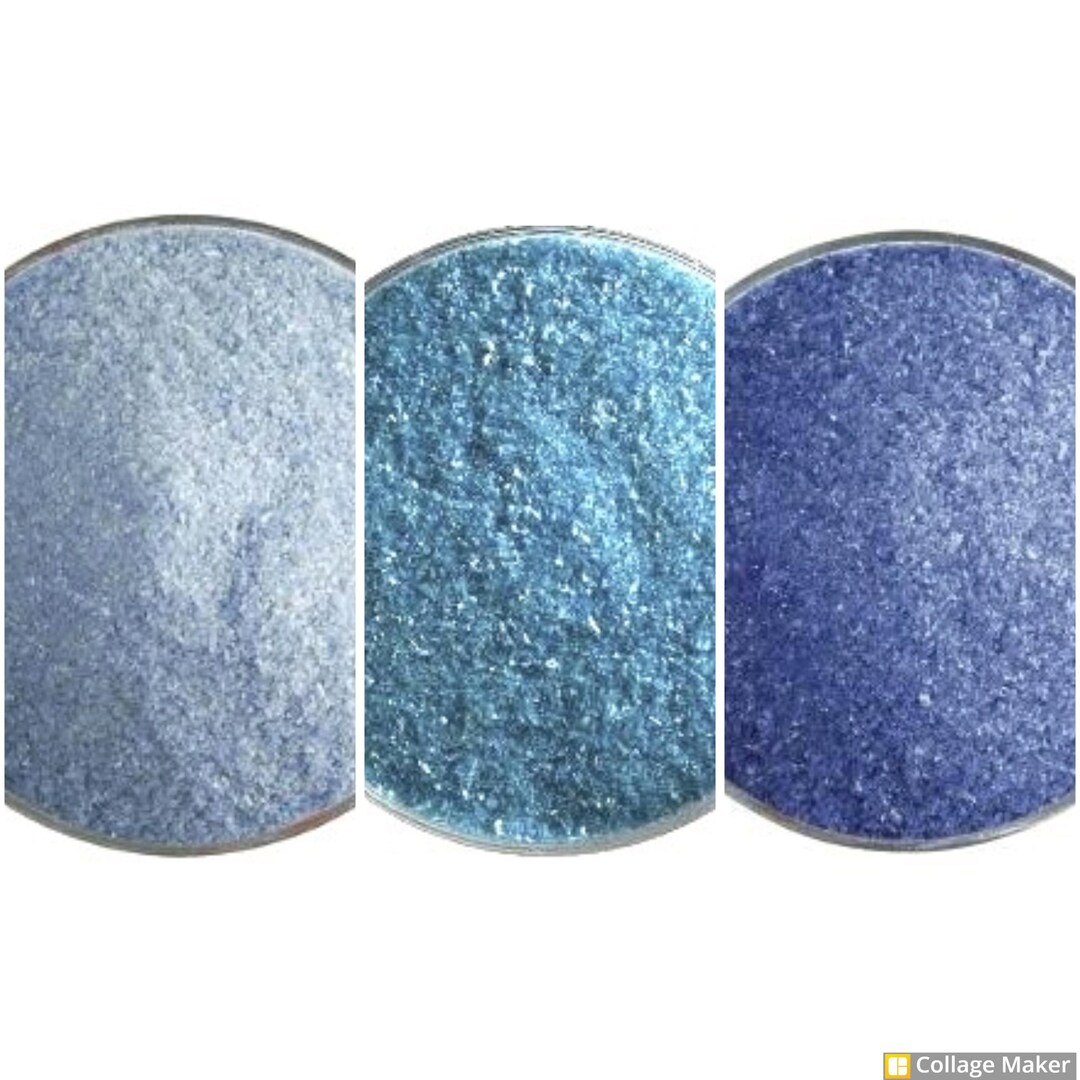 FRIT/POWDER (2 Oz.)"blue Opals" 2 Oz. Bag. Bullseye COE 90 Fusible ...