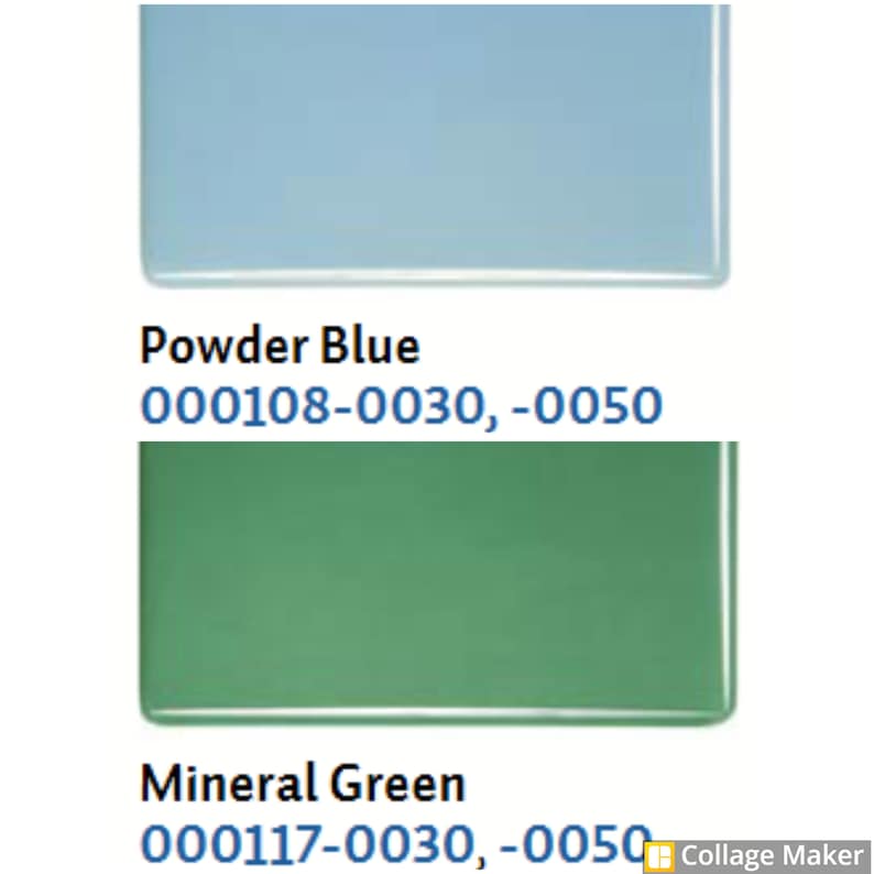 POWDER GLASS FRIT -"expand" Sample Set. Bullseye Glass Coe 90. *15 ...