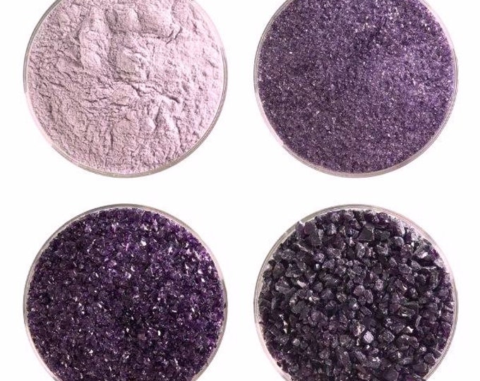 Frit/powder Purple Transparent Fusible Glass Bullseye COE 90 Various ...