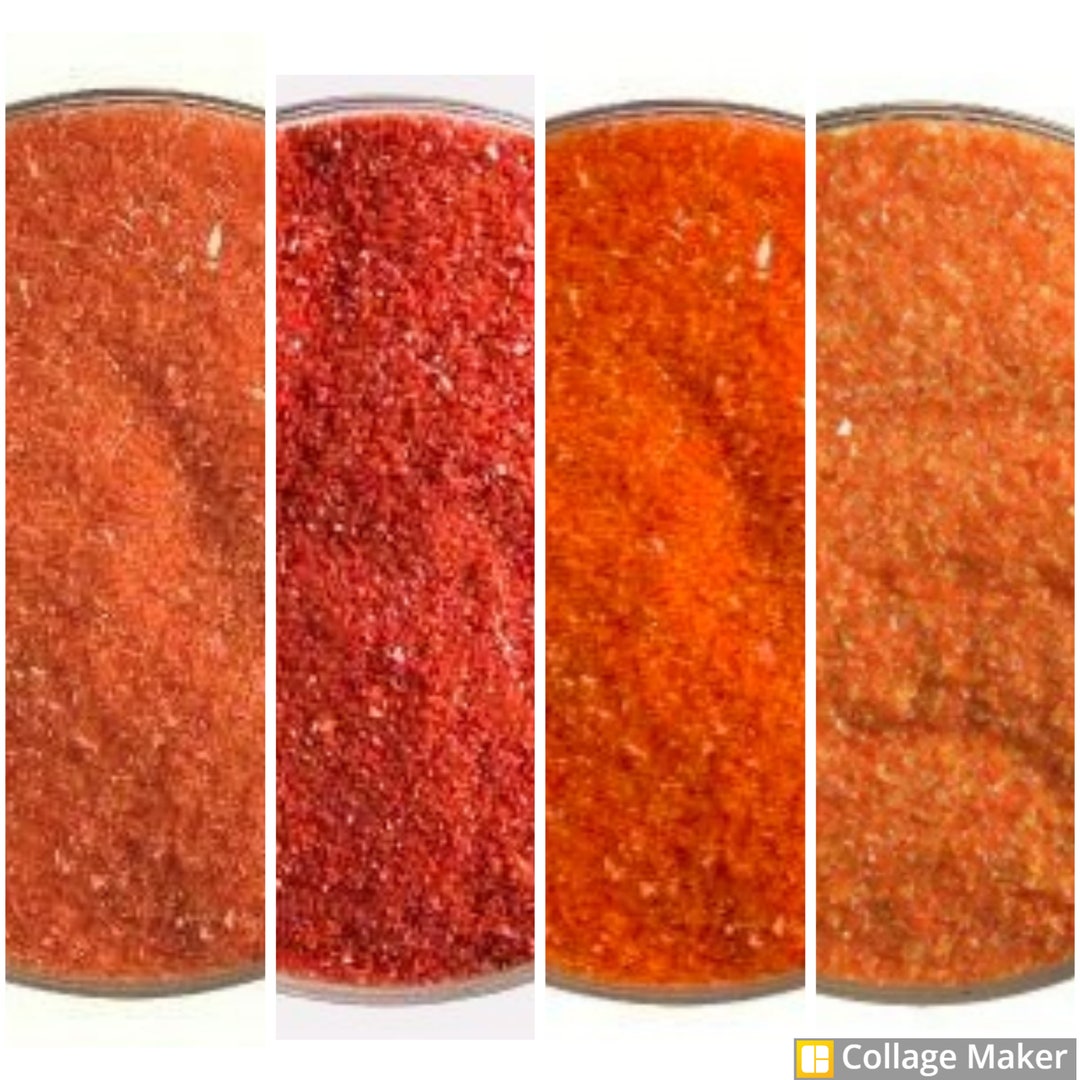 FRIT/POWDER (2 Oz.) "red Opals" COE 90 Bullseye Fusible Glass Frit ...