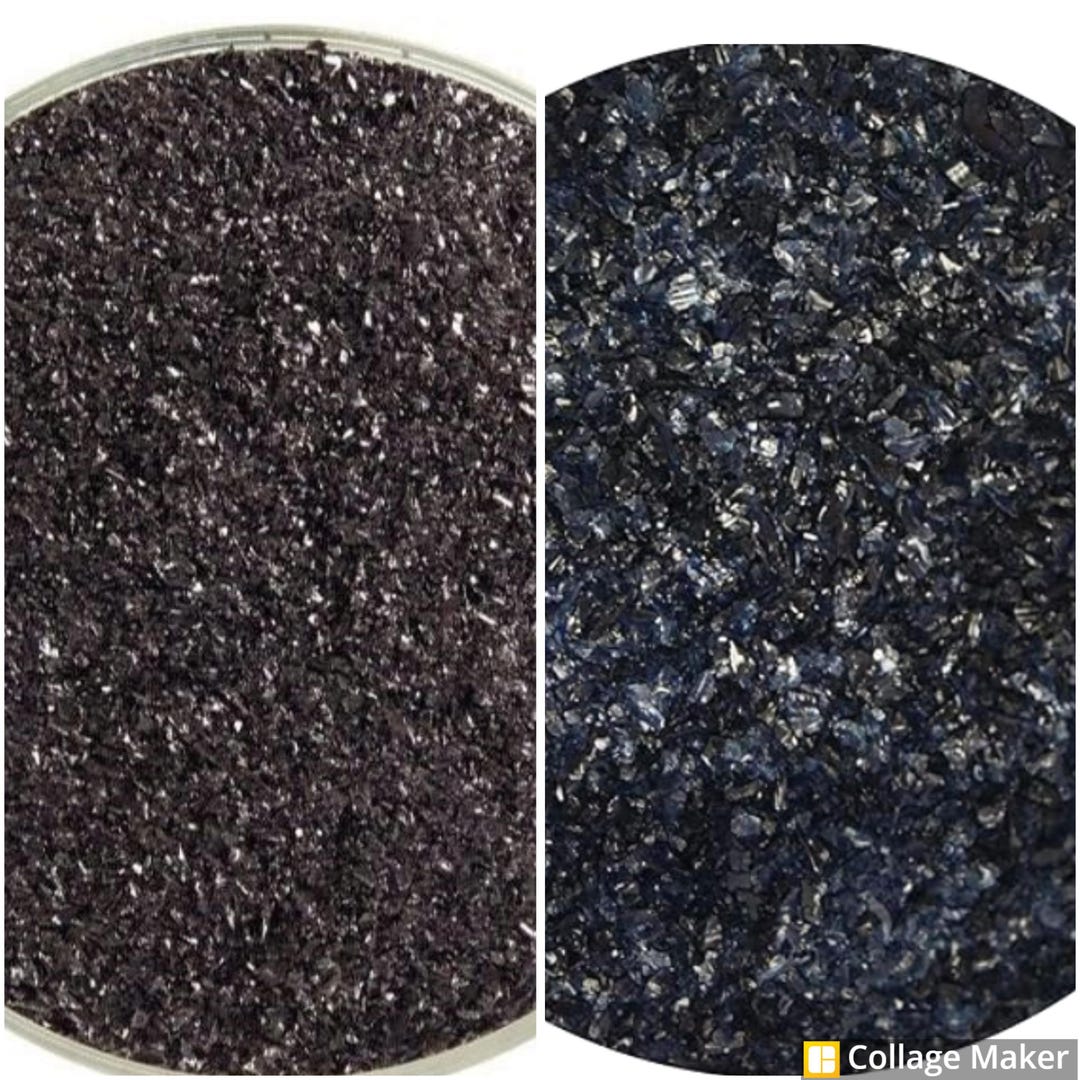 FRIT/POWDER (2 Oz.) "black Opals" Fusible Glass- Bullseye COE 90- 2 Oz ...