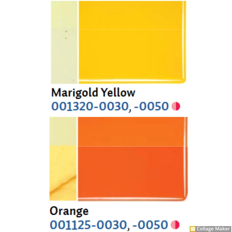 TRANSPARENT POWDER FRIT -"imagine It" Sample Set.*15 Colors/1 Oz. per ...