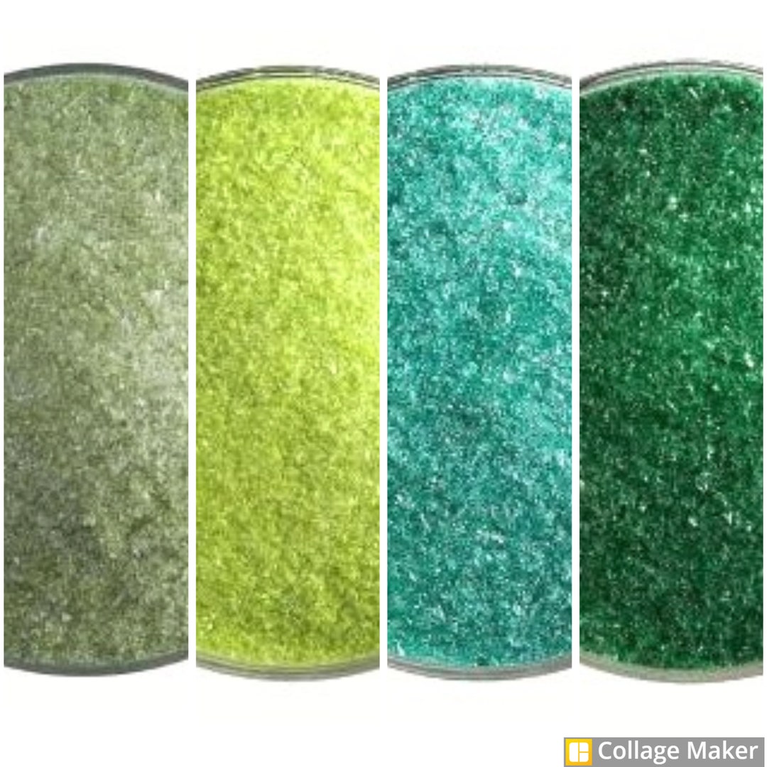 FRIT/POWDER "green Transparents"- Bullseye COE 90 Fusible Glass ...