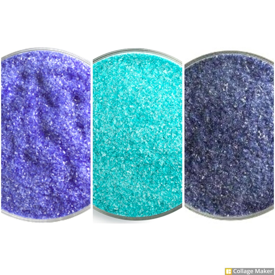 FRIT/POWDER "blue Transparent" Fusible Glass- Bullseye COE 90- Various ...