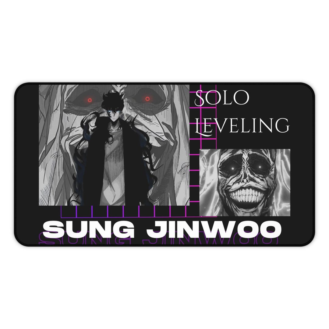 Sung Jinwoo Solo Leveling Desk Mat, Gaming Mouse Pad, Anime Desk ...