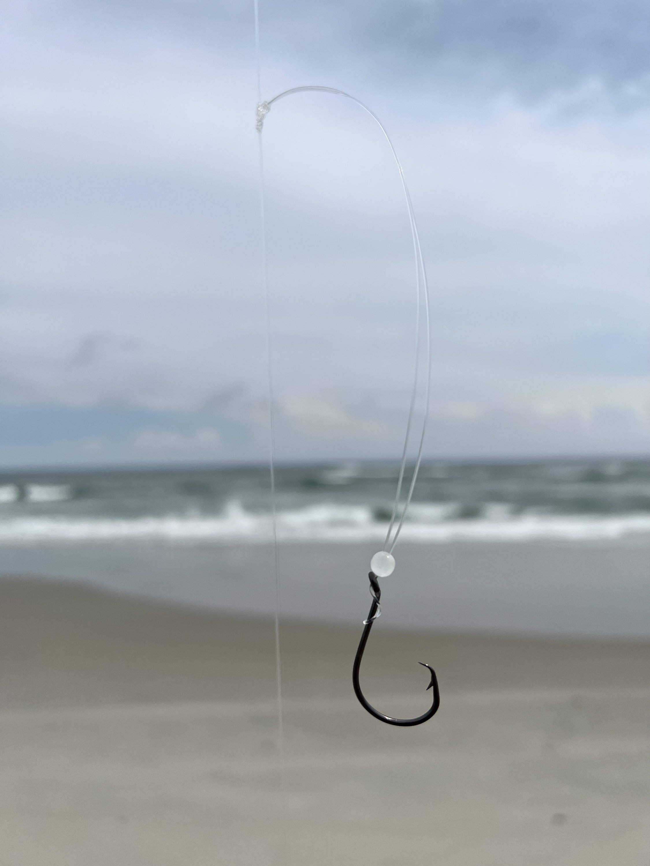 3 Pack '2/0' Bead Rig Surf Fishing Hi-lo Double Drop Hand-tied 30LB ...